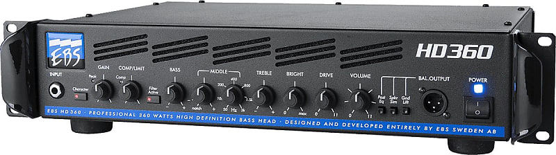 EBS HD360 - Tête d'ampli basse 360 Watts | Reverb