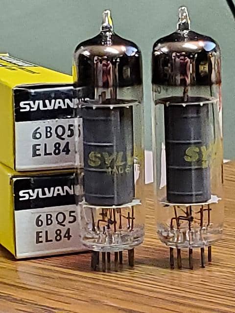 EL84/6BQ5 Sylvania NOS/NIB strong/matched pair | Reverb