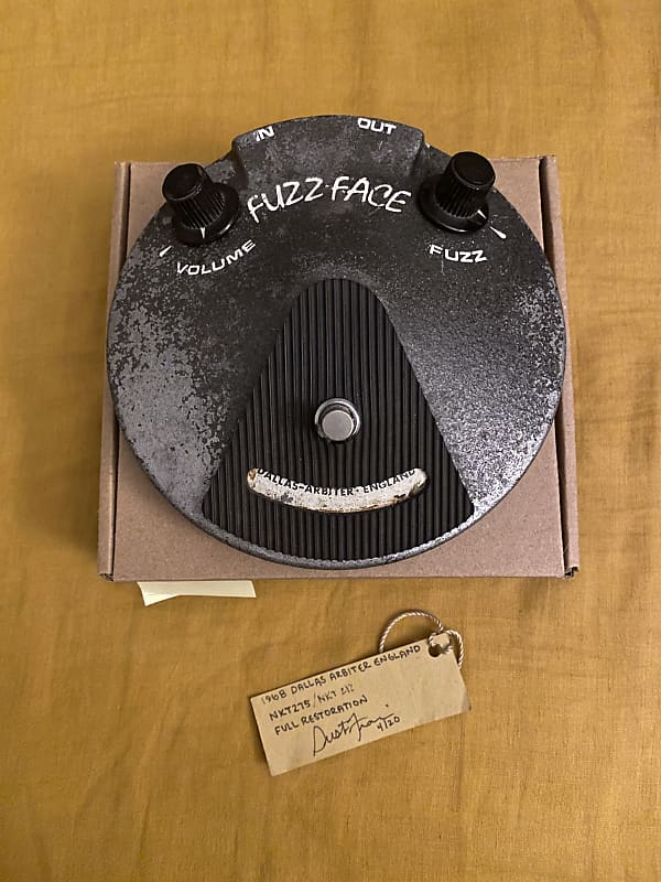 Dallas Arbiter Dustin Francis Ivor Fuzz Face Restored 1968 - | Reverb