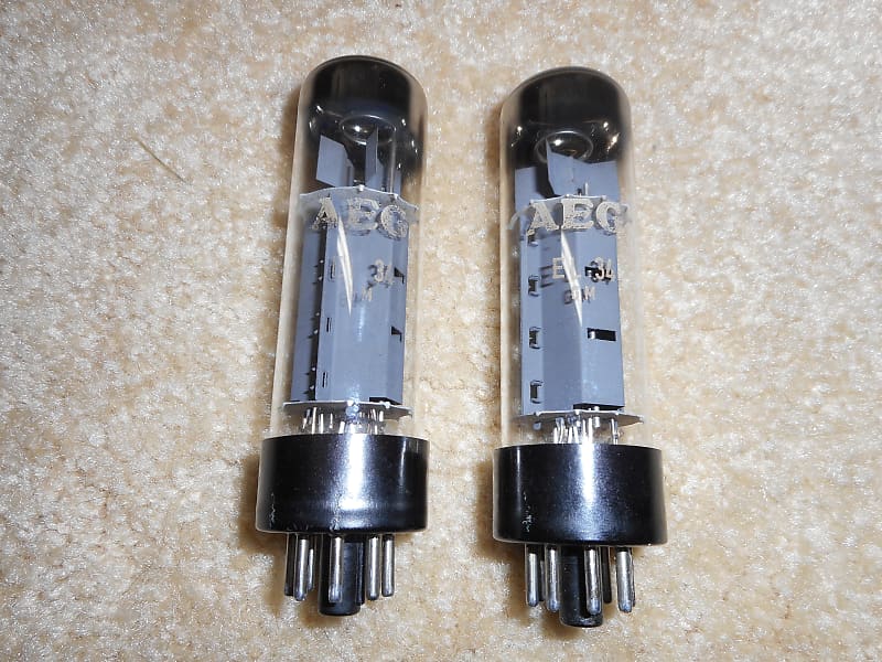 AEG EL34 Vacuum Tubes RARE | Reverb