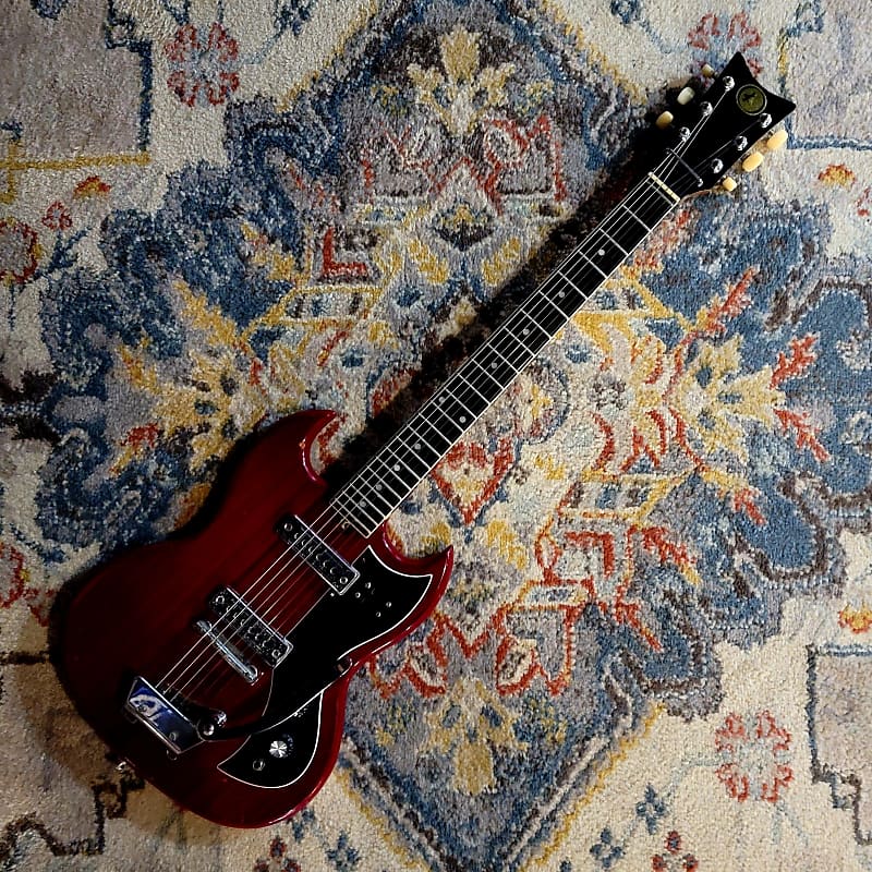 1972 Kay - K-2S - SG-style Solidbody - Cherry Red | Reverb