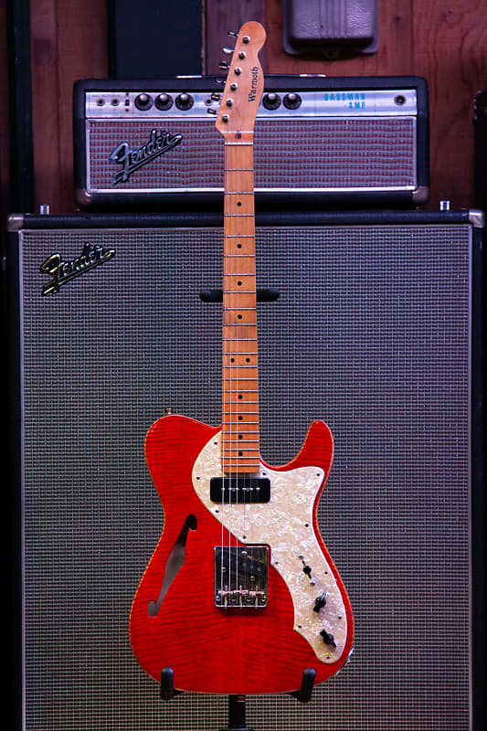 Warmoth T-Style Thinline - Orange | Reverb