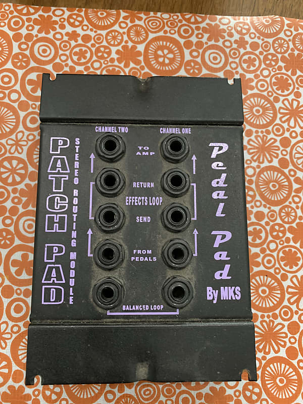 MKS Pedal Pad Patch Pad - Black / Purple | Reverb