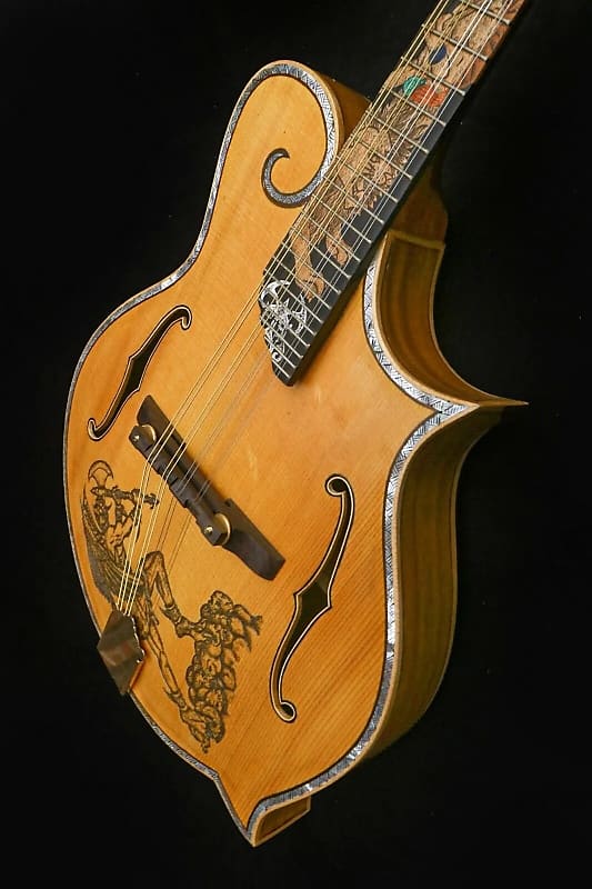 Blueberry Blueberry Handmade Hand-Carved F Style Mandolin | Reverb UK