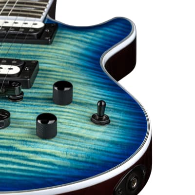 Dean Icon Select Flame Top Electric Guitar, Ocean Burst, ICON | Reverb