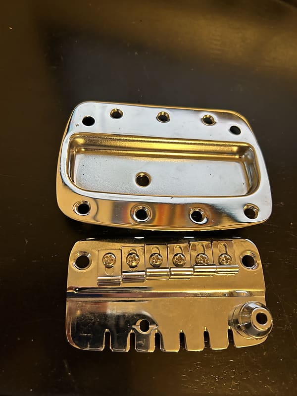 Fender Bronco tailpiece bridge and baseplate 1960s-70s NOS my | Reverb