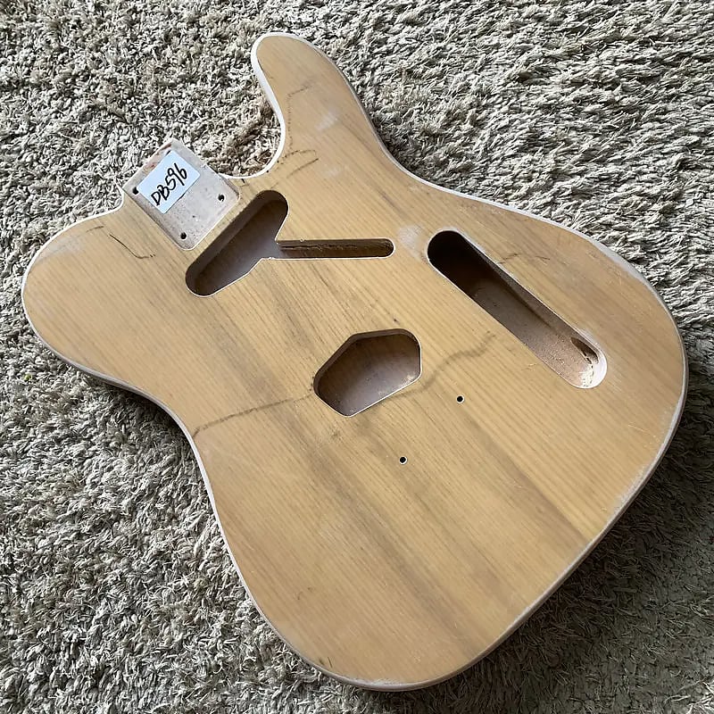 Solid Ash Wood Tele Telecaster Style Guitar Body | Reverb