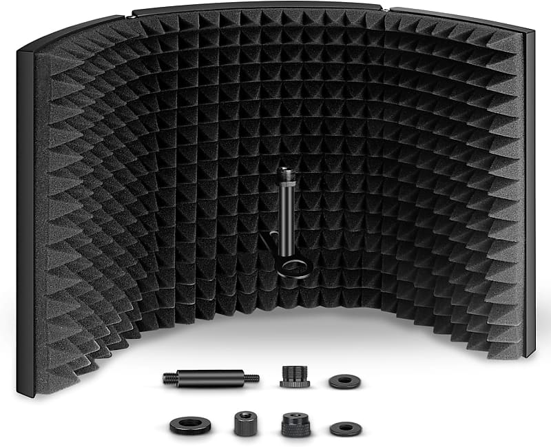 Professional Microphone Isolation Shield,Foldable | Reverb Canada