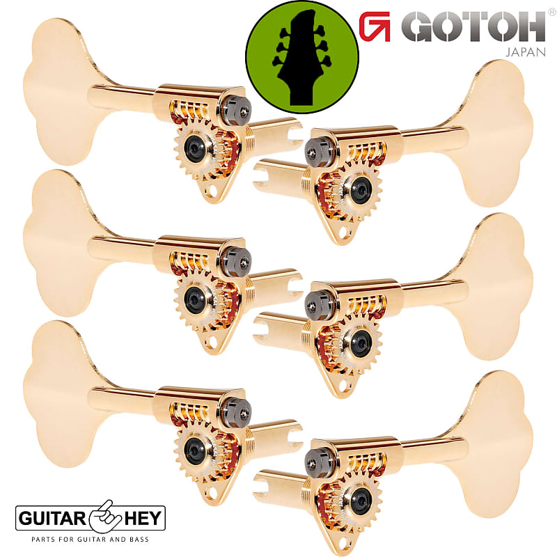 NEW Gotoh GBU510C-9 Compact Bass 6-String L3+R3 Tuners Clover | Reverb