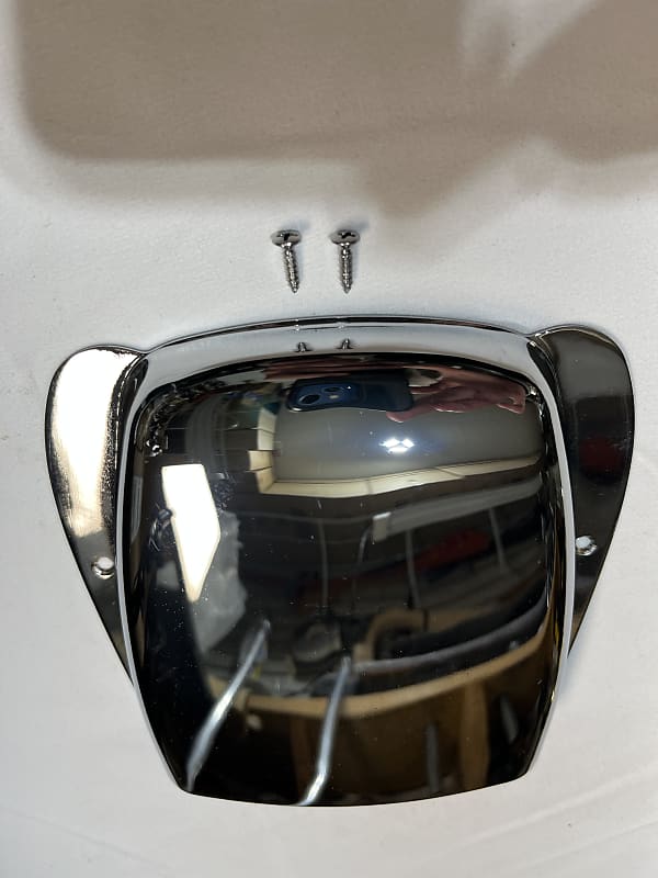 NEW OLD STOCK FENDER JAZZ BASS CHROME BRIDGE PLATE COVER JAZZ | Reverb