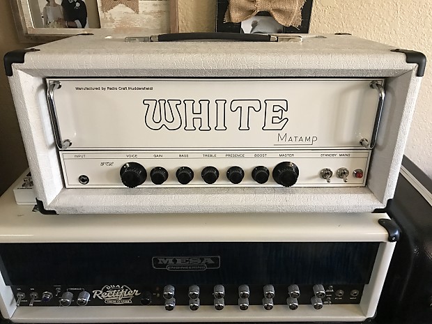 Matamp GTL White EL34 Tube Amplifier Head | Reverb