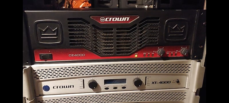 Crown CE4000 2-Channel Power Amplifier 2000s - Black and Red | Reverb