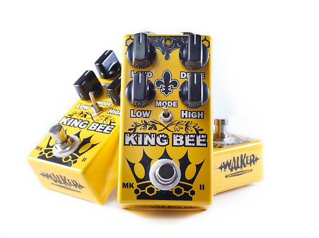 BRAND NEW! Walker A&E King Bee MK II Overdrive Pedal Yellow | Reverb