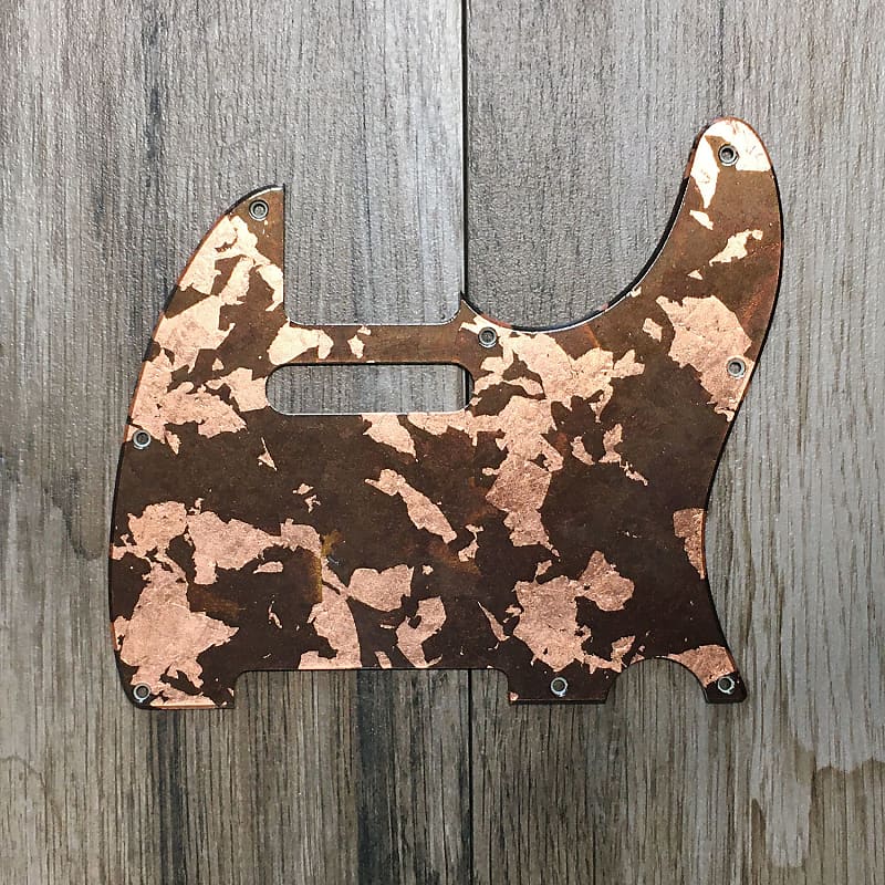 FRANCHIN Mars pickguard Impressionist Copper and Bronze | Reverb UK