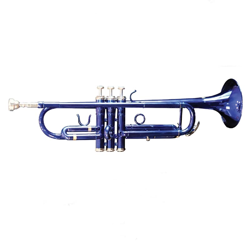 Oxford Silver Plated Colored Trumpet Blue | Reverb