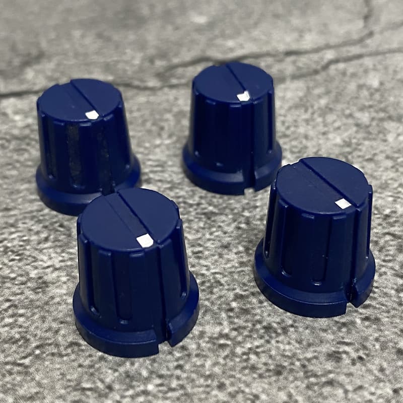 4x Blue Guitar Fx Effects Pedal Mixer Knobs Mixing Control | Reverb
