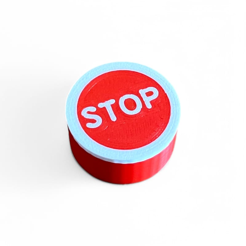 Guitar Pedal Footswitch Topper - Stop Sign Design | Reverb