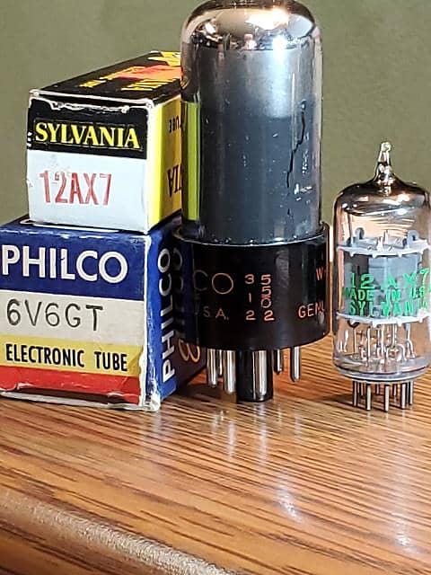 12AX7 / 6V6GT/GTA Sylvania Pair for Supro and Fender Amps (2) | Reverb