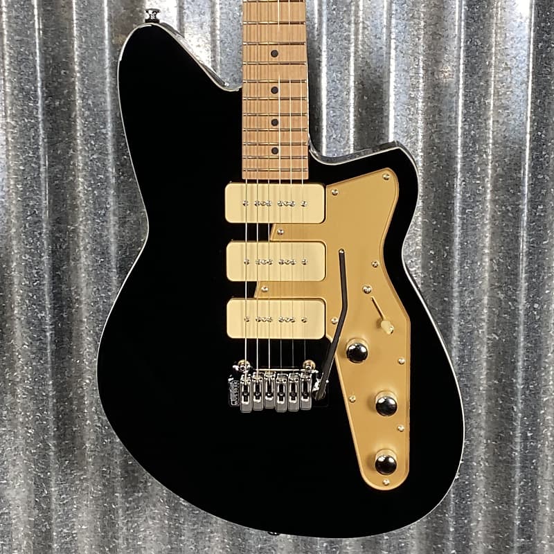 Reverend Jetstream 390 Midnight Black Guitar #56080 Used | Reverb