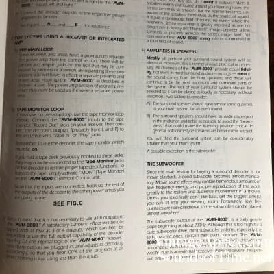 Aphex Surround Decoder AVM-8000 AVM 8000 | Reverb