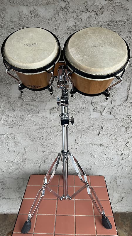 Cosmic Percussion by LP Bongos w/ Baja Percussion stand | Reverb