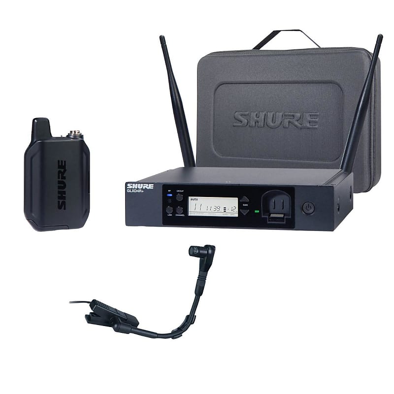 Shure GLXD14R+ Dual Band Wireless Microphone Rack System w | Reverb