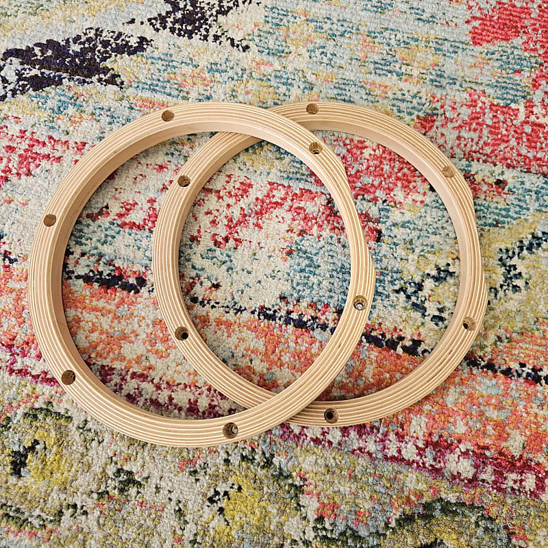Yamaha 10" 6-lug 19-ply Wood Hoop Pair - Vintage Hoop - Made | Reverb