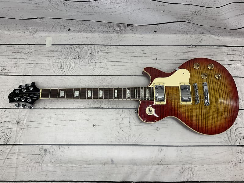 Greg Bennett Avion AV-3 Electric Guitar, Cherry Sunburst | Reverb