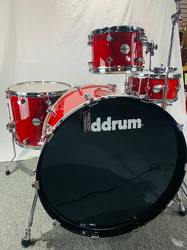 ddrum Reflex ELT Elite Transparent Cherry Red 24" 4pc Shell | Reverb