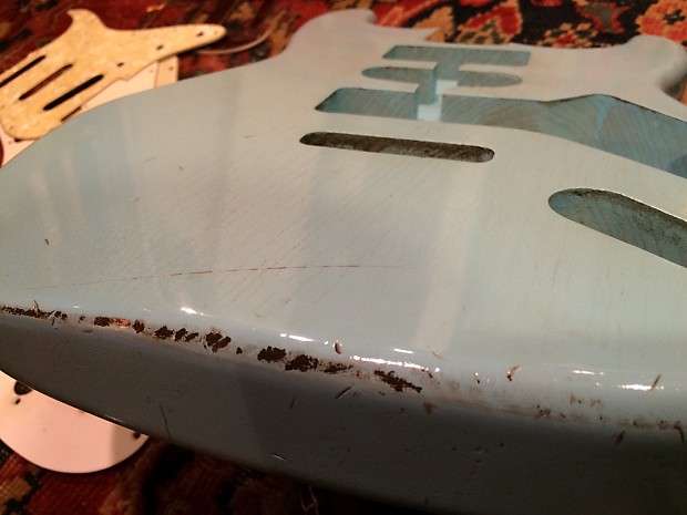Stratocaster Body Relic "Sonic Blue" 60's style | Reverb