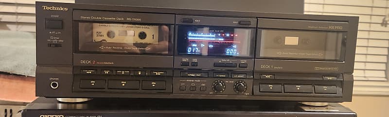 Technics Vintage Technics RS-TR355 HX PRO Double Cassette | Reverb