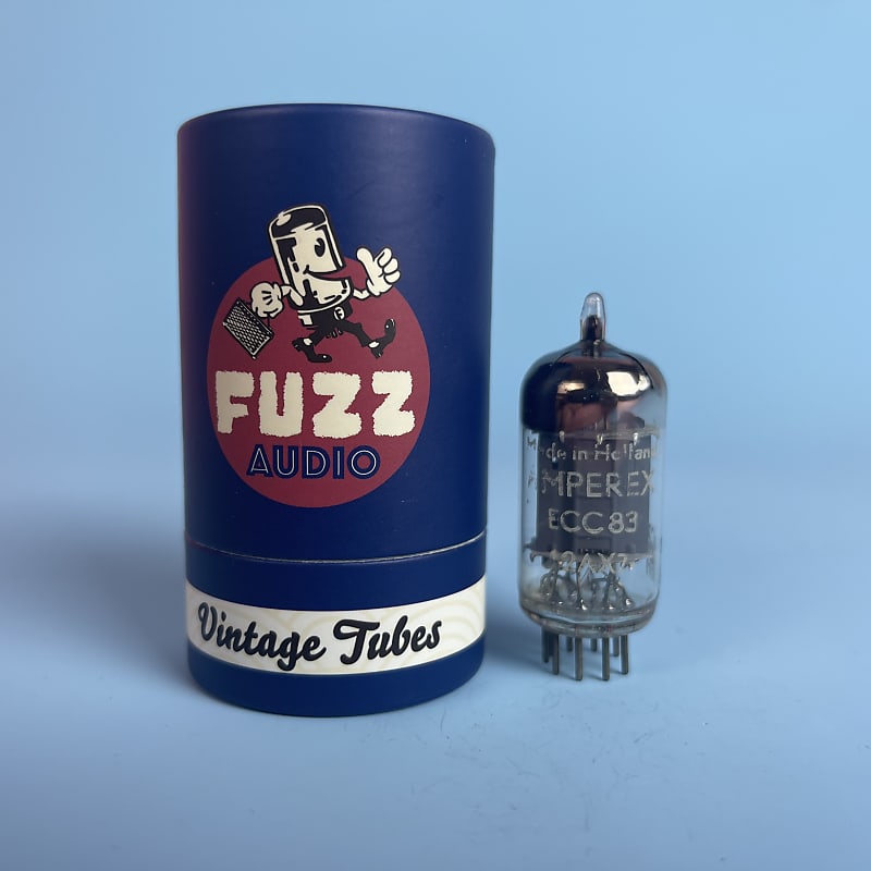 NOS Amperex 12AX7 Long Plate Vintage Vacuum Tube - Fuzz Audio | Reverb