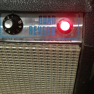 1972 Fender Quad Reverb 4x12" Vintage Combo Amp w/ Vibrato, | Reverb