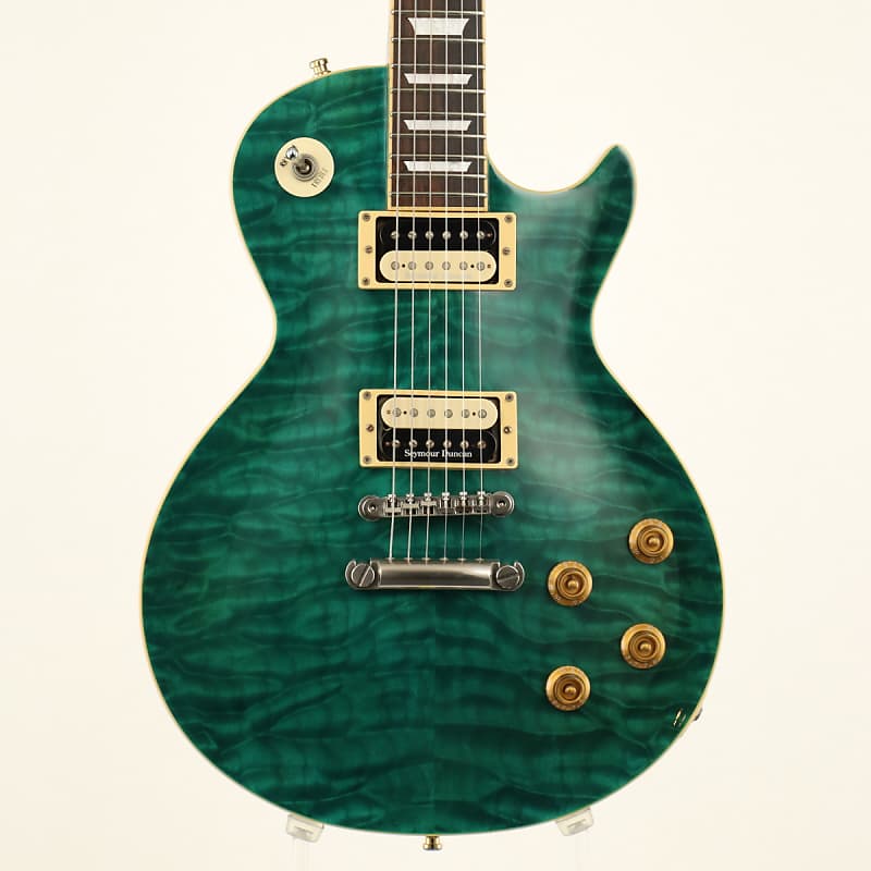EDWARDS E-LP-92SD/QM Black Turquoise Green [SN ED1012319] | Reverb
