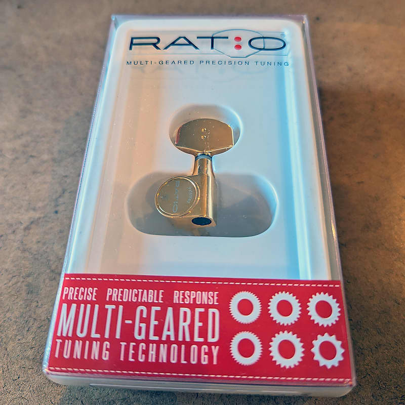 GraphTech Ratio Tuners Electric 3x3 Contemporary - Gold | Reverb