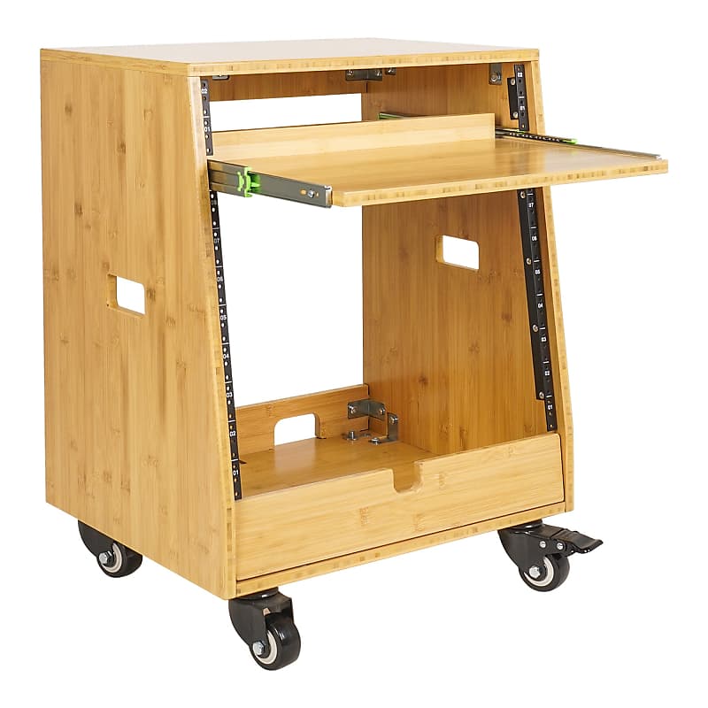 STBR-ST10T | DIY Solid Carbonized Bamboo Slanted 10U Studio | Reverb