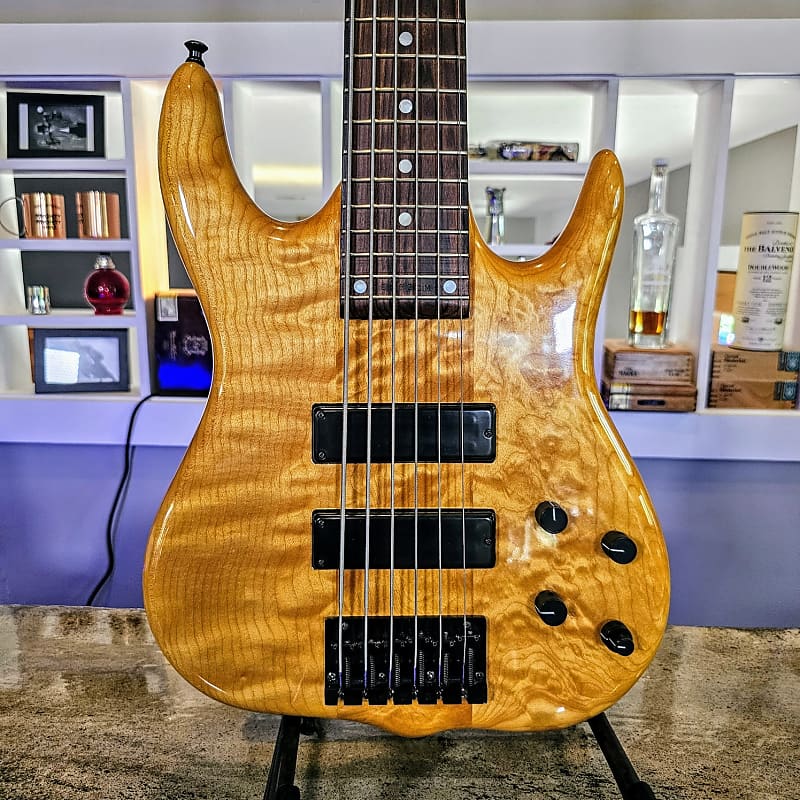 Ken Smith Burner 6-String Bass: Quilted Maple top, Upgraded | Reverb