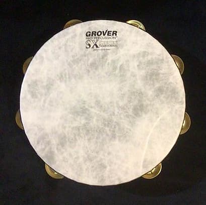 Grover Pro Percussion - 10" Dimpled Brass Tambourine - Double | Reverb