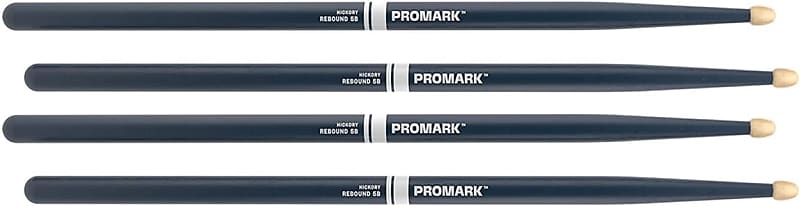 2 PACK ProMark Rebound 5B Painted Blue Hickory Drumsticks, | Reverb