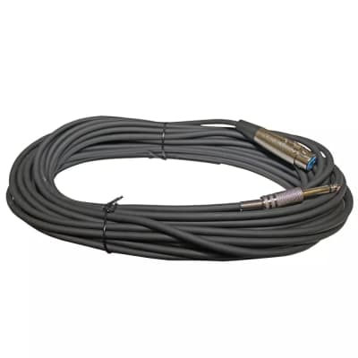 50 Ft Foot Xlr 3 Pin Female To 1/4 Trs Stereo Microphone Mic | Reverb