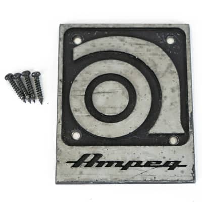 Ampeg Metal Logo Amp Badge Plate with Screws | Reverb