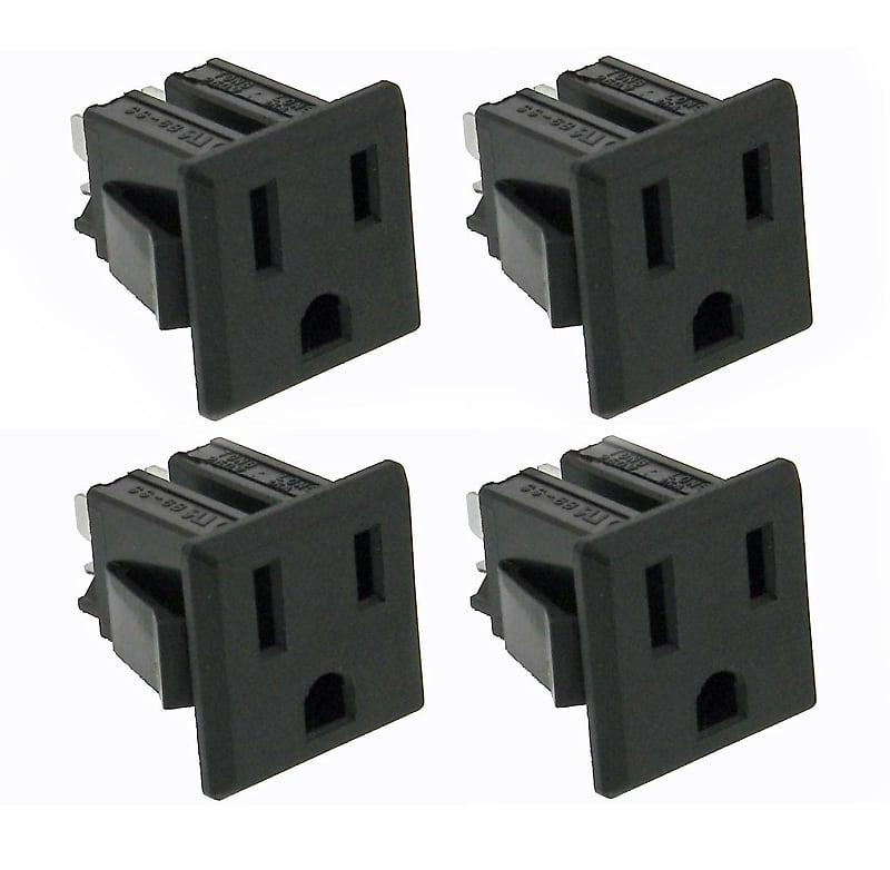 4 pack AC Outlet, NEMA 5-15R, 3 Wire 15A, Snap-in 32041 | Reverb