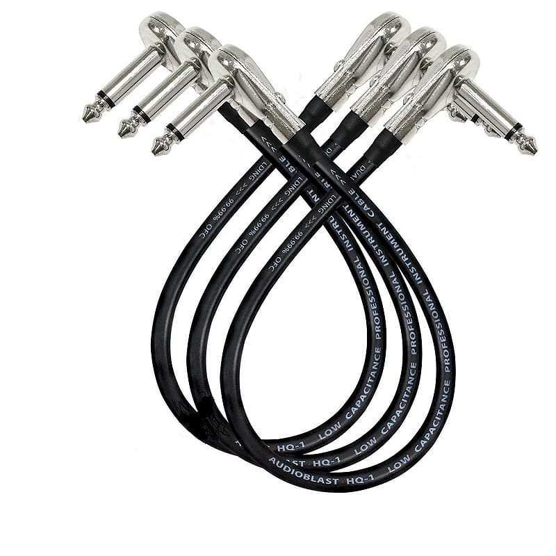 Pedal Patch Cable 3 Units 18 Inches Ultra Flexible Dual | Reverb
