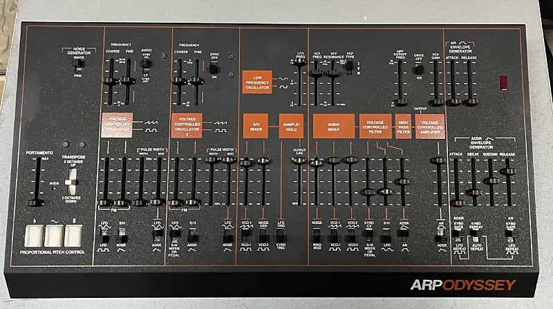 Arp Odissey Module Rev3 Black analog synthesizer module | Reverb