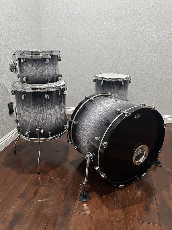 Custom Drums Maple 4 Piece 2014 - Grey Burst | Reverb
