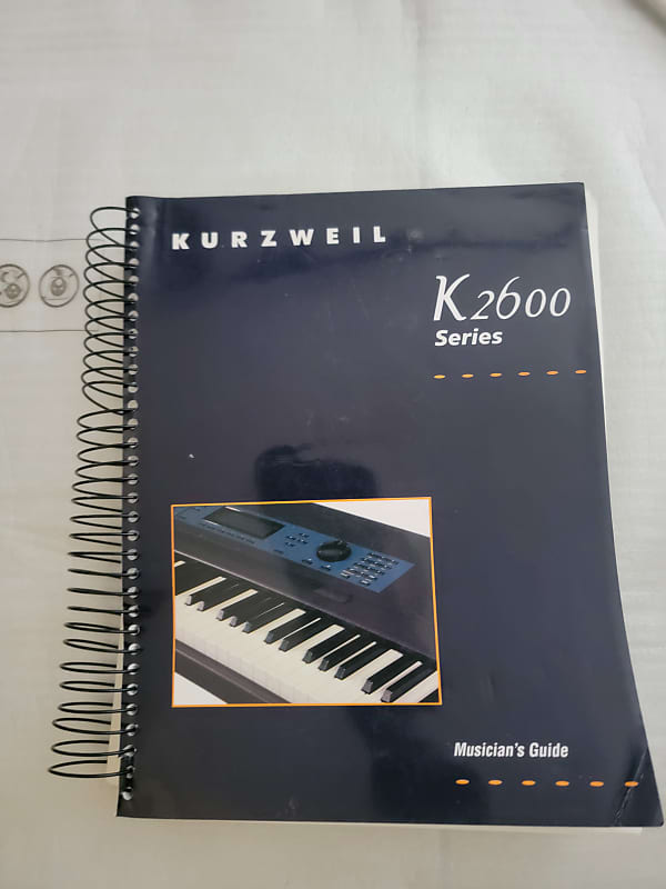 OEM Original Kurzweil K2600 Musician's Guide Owners Manual | Reverb