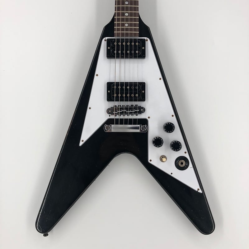 Gibson Kirk Hammett 1979 Flying V Murphy Lab Aged - Ebony | Reverb