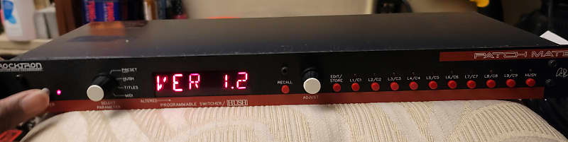 Mint 90's Rocktron Bob Bradshaw Patch Mate Rackmount 9 Loop | Reverb