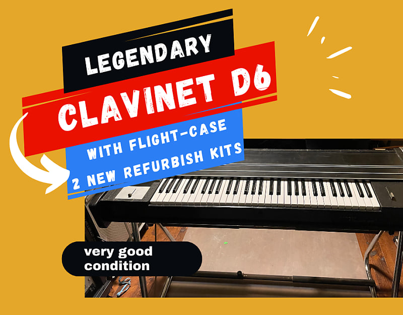 🌞The legendary Clavinet D6 - Hohner 👉incl. flight-case + 2 x | Reverb