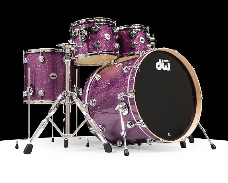 DW Collector's 3pc 333 Maple Kit - Purple Glass 10/12/16/22 | Reverb